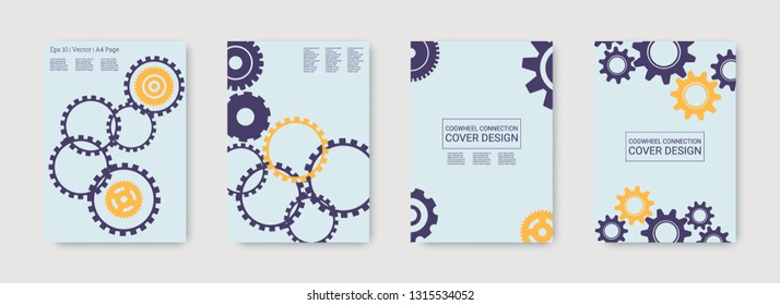 Industrial Engineering Background Yellow Purple Blue Stock Vector ...
