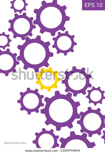 Industrial Engineering Background Yellow Purple Gold Stock Vector ...
