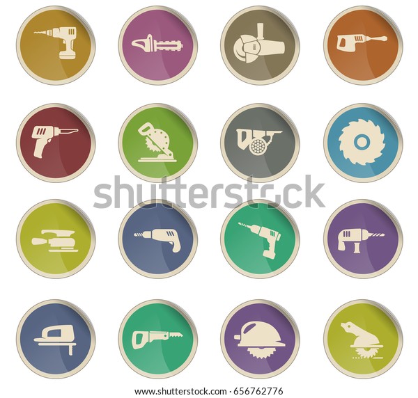 Industrial Equipment Vector Icons User Interface Stock Vector (Royalty ...