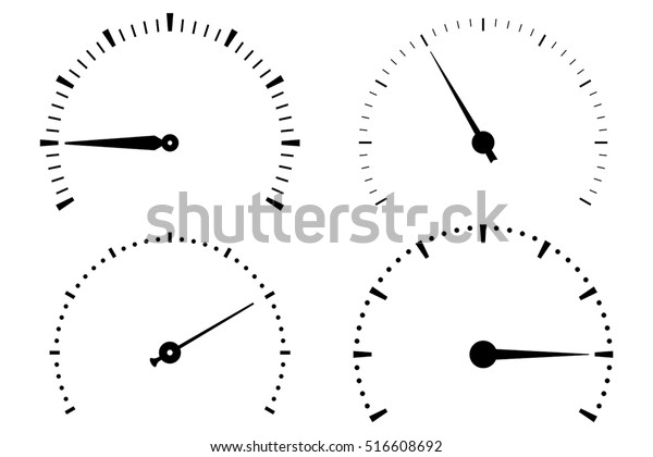 Industrial Gauge Blank Scale Vector Illustration Stock Vector (Royalty ...