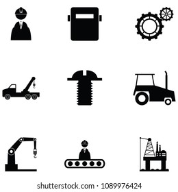 Industrial Icon Set Stock Vector (Royalty Free) 1089976424 | Shutterstock