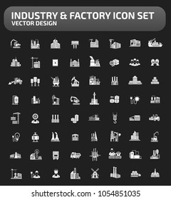 Industrial Icon Vector Design Stock Vector (Royalty Free) 1054851035 ...