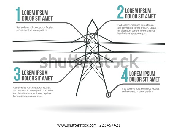 Industrial Infographic Layout Vector Illustration Stock Vector (Royalty ...