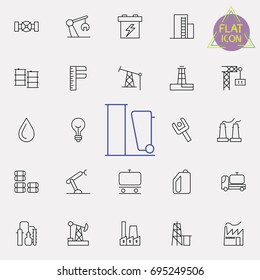 Industrial Line Icon Set Stock Vector (Royalty Free) 695249506 ...