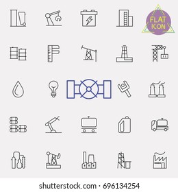 Industrial Line Icon Set Stock Vector (Royalty Free) 696134254 ...