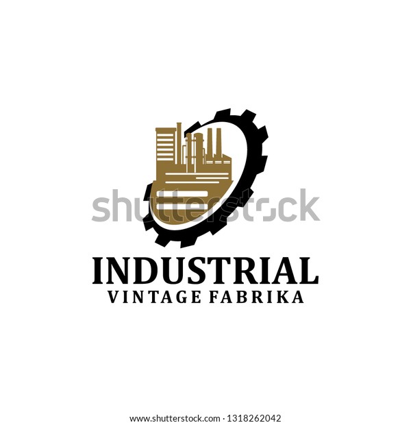 Industrial Logo Design Template Vector Stock Vector (Royalty Free ...