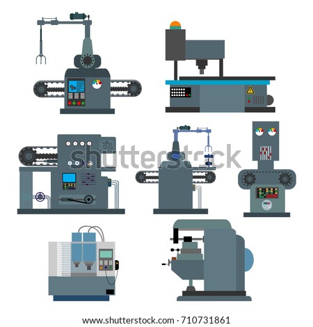 Industrial Machine Production Ideas Concepts Factory Construction Stock ...
