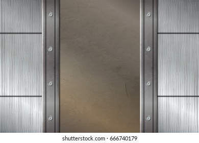 Industrial Metal Background Stock Vector (Royalty Free) 666740179 ...