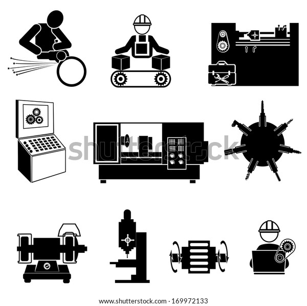 Industrial Operationmechanic Icon Stock Vector (Royalty Free) 169972133