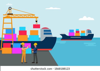 390 Port workers cartoon Images, Stock Photos & Vectors | Shutterstock