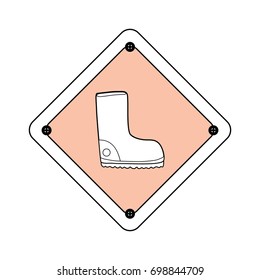 Industrial Security Sign Stock Vector (Royalty Free) 698844709 ...