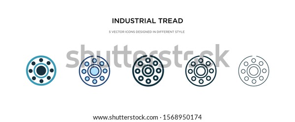 Industrial Tread Icon Different Style Vector Stock Vector (Royalty Free ...
