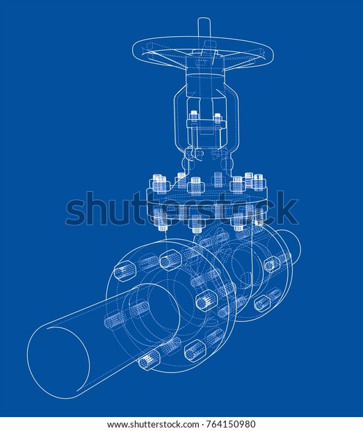 Industrial Valve Vector Illustration Isolated On 库存矢量图（免版税）764150980 ...
