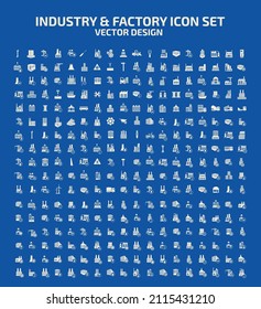 Industrial Vector Icon Set Design Stock Vector (Royalty Free ...
