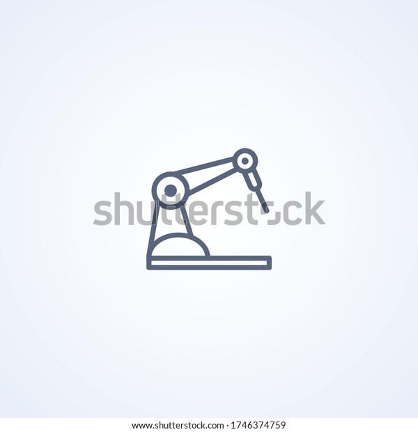 Industrial Welding Robotic Arm Vector Best Stock Vector (Royalty Free ...