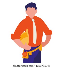 Industrial Worker Avatar Character Stock Vector (Royalty Free ...