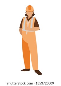 Industrial Worker Avatar Character Stock Vector (Royalty Free ...