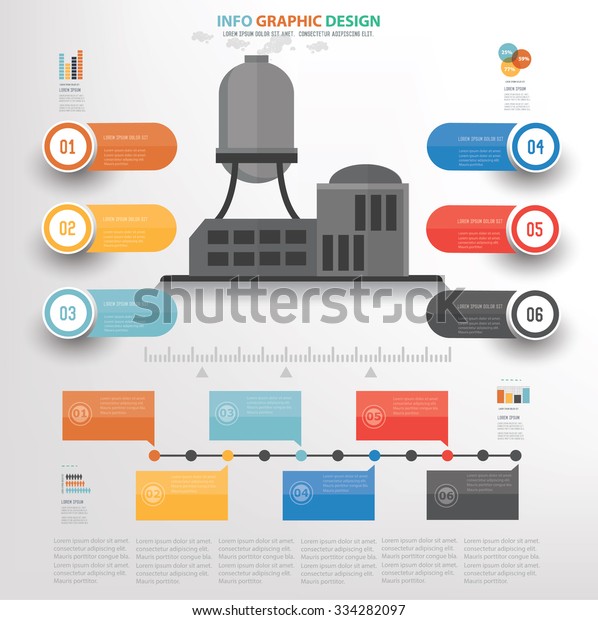 Industry Concept Info Graphic Design On Stock Vector (Royalty Free ...