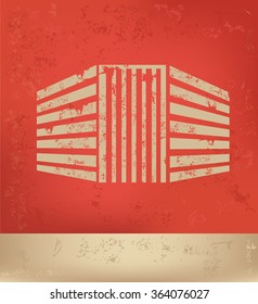 Industry Design On Red Backgroundgrunge Vector Stock Vector (Royalty ...