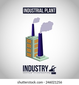 Industry Design Over White Background Vector Stock Vector (Royalty Free ...