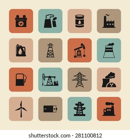 Industry Icons Stock Vector (Royalty Free) 281100812 | Shutterstock
