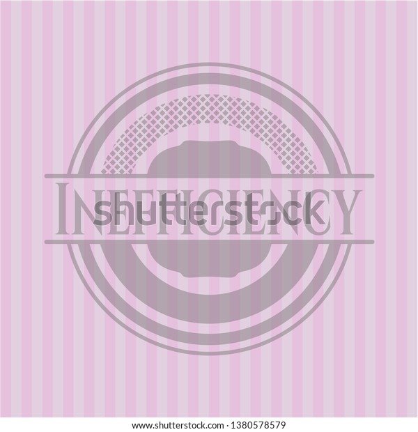 Inefficiency Pink Emblem Retro Stock Vector (Royalty Free) 1380578579 ...