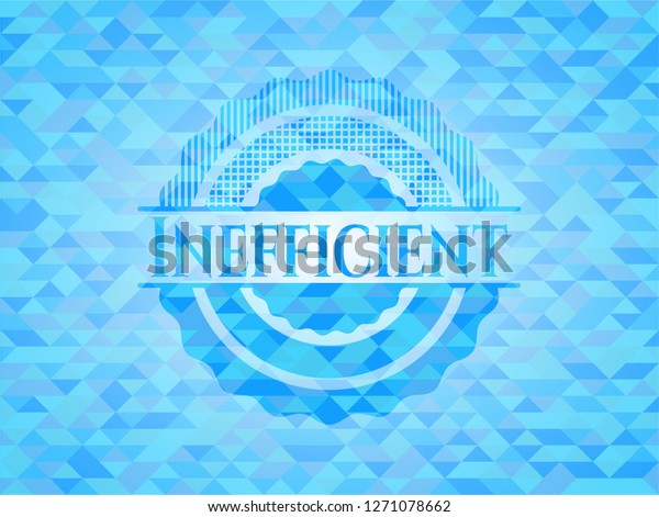Inefficient Realistic Light Blue Mosaic Emblem Stock Vector (Royalty ...