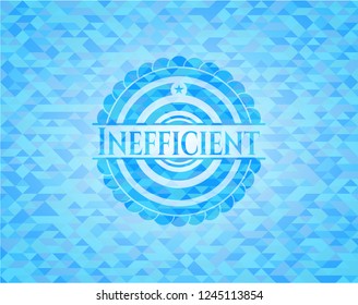 Inefficient Sky Blue Emblem Triangle Mosaic Stock Vector (Royalty Free ...