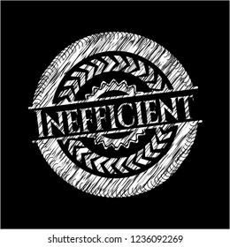Inefficient Written On Chalkboard Stock Vector (Royalty Free ...