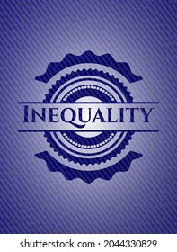 Inequality Emblem Jean High Quality Background Stock Vector (Royalty ...