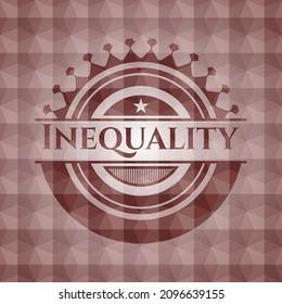 Inequality Red Geometric Emblem Seamless Stock Vector (Royalty Free ...