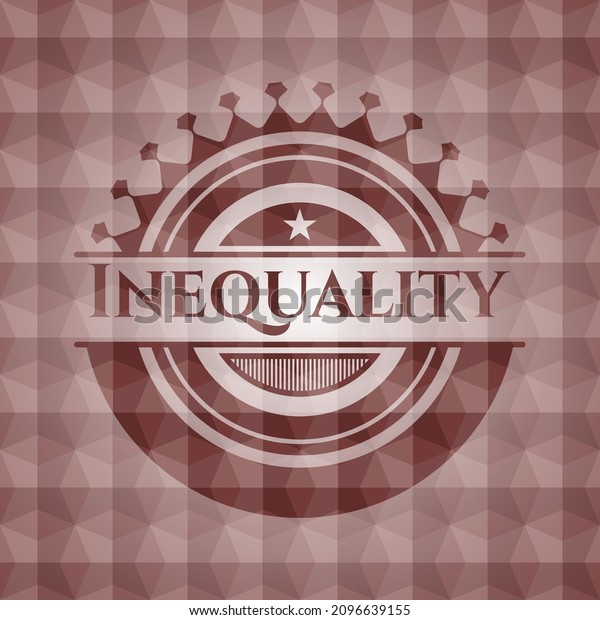 Inequality Red Geometric Emblem Seamless Stock Vector (Royalty Free ...