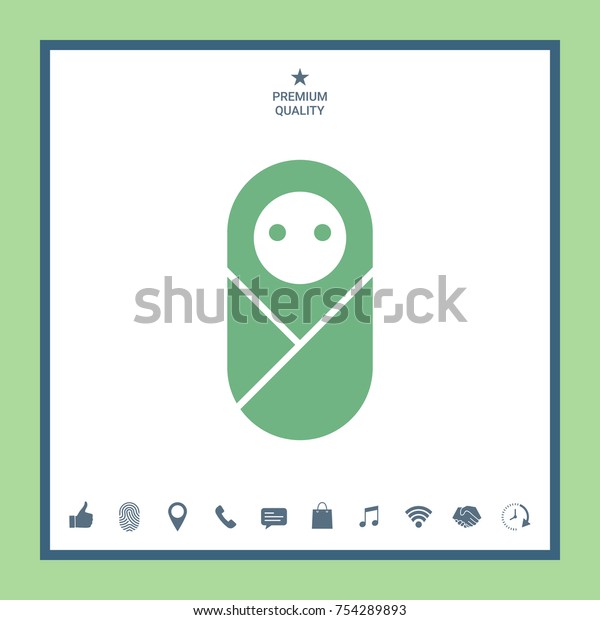 Infant Neonate Newborn Icon Stock Vector (Royalty Free) 754289893 ...