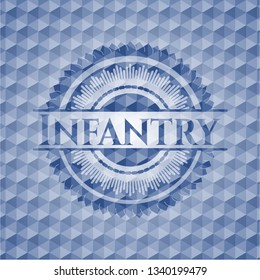 Infantry Blue Polygonal Emblem Stock Vector (Royalty Free) 1340199479 ...