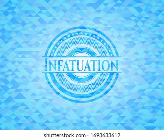 Infatuation Light Blue Emblem Triangle Mosaic Stock Vector (Royalty ...