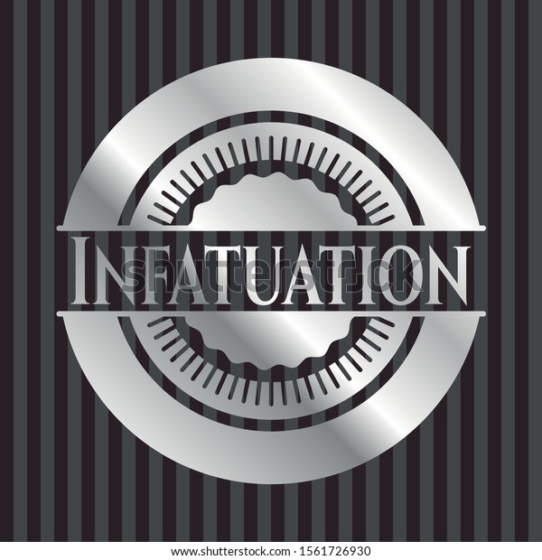 Infatuation Silver Badge Vector Illustration Mosaic Stock Vector ...
