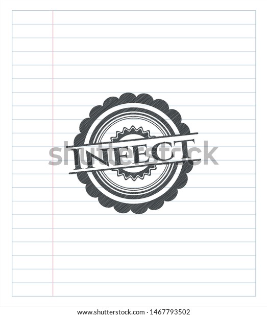 Infect Pencil Draw Vector Illustration Detailed Stock Vector (Royalty ...