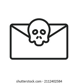 Infected Email Icon Vector Image Can Stock Vector (Royalty Free ...