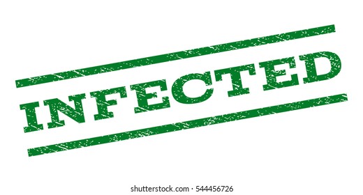 Infected Watermark Stamp Text Caption Between Stock Vector (Royalty ...