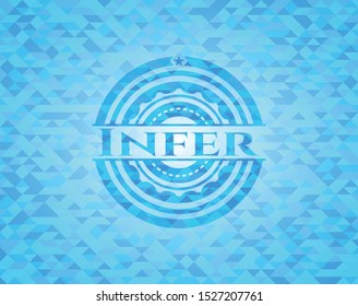 Infer Light Blue Emblem Triangle Mosaic Stock Vector (Royalty Free ...