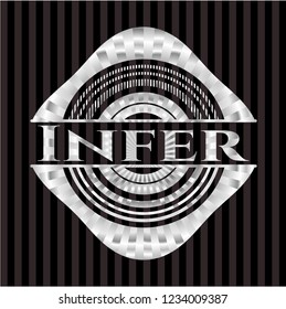 Infer Silver Badge Emblem Stock Vector (Royalty Free) 1234009387 ...