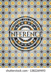 Inference Arabic Badge Background Arabesque Decoration Stock Vector ...