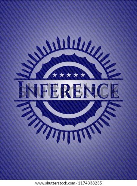 Inference Badge Jean Texture Stock Vector (Royalty Free) 1174338235 ...