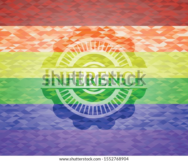 Inference Lgbt Colors Emblem Vector Illustration 库存矢量图（免版税）1552768904 ...