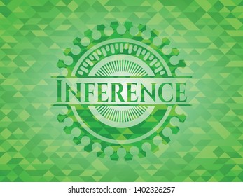 Inference Realistic Green Mosaic Emblem Vector Stock Vector (Royalty ...