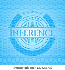 Inference Water Wave Concept Badge Background Stock Vector (Royalty ...
