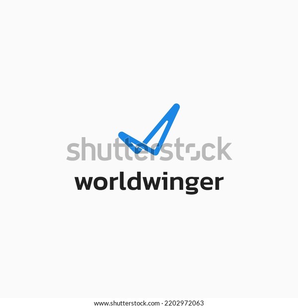 Infinite Bird Wings Abstract Logo Design Stock Vector (Royalty Free ...