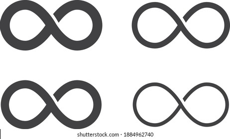 Infinite Icon Set Vector Line Illustration Stock Vector (Royalty Free ...