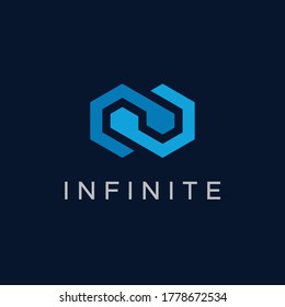 Infinite Infinity Cube Hexagon Logo Stock Vector (Royalty Free) 1778672534 | Shutterstock
