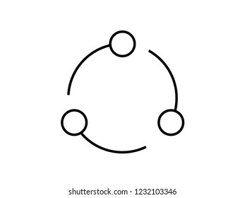 Infinite Loop Circle Logo Illustration Vector Stock Vector (Royalty ...